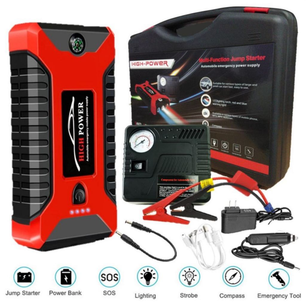 CAR JUMPER 1 SET POWERBANK KERETA 99800 MAH WITH PUMP TAYAR ...