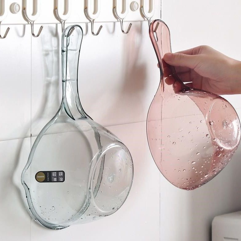 Transparent Kitchen Ladle Long Water Scoop Kitchen Spoons Bathroom ...
