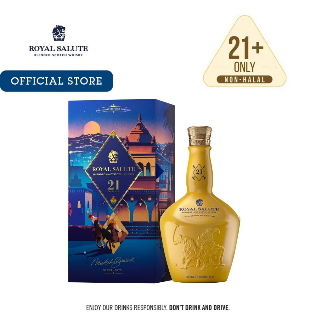 Royal Salute 21 Years Old Blended Scotch Whisky - The Jodhpur Polo Edition / Signature Blend ...