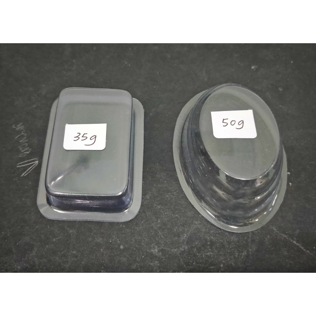 10pcs Oval Pvc Transparent soap mold /mould Acuan Sabun@container with ...
