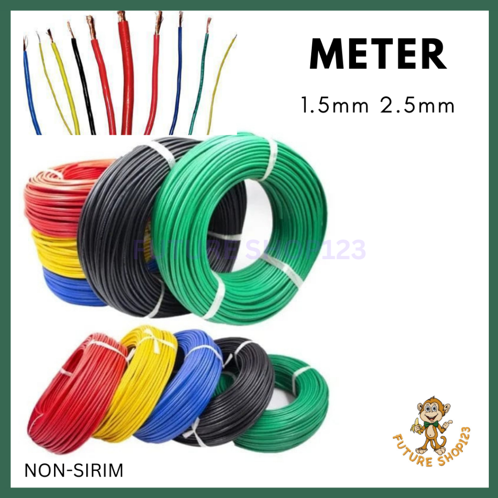 NIPPONII BLITZ 1.5mm² / 2.5mm² PVC Insulated Cable Wire 90% Pure Copper ...