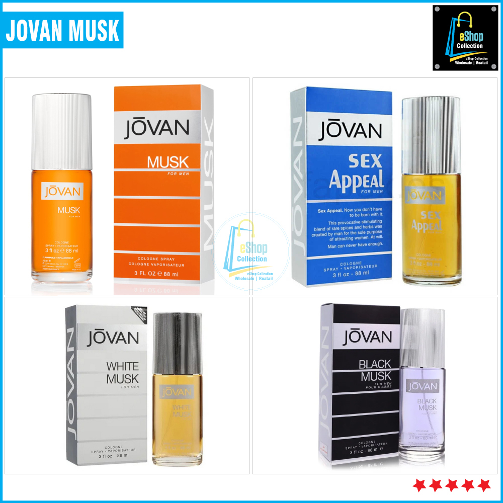JOVAN Musk Jovan Sex Apple Jovan White Musk Jovan BLACK MUSK By COLOGNE Jovan cologne black musk ...