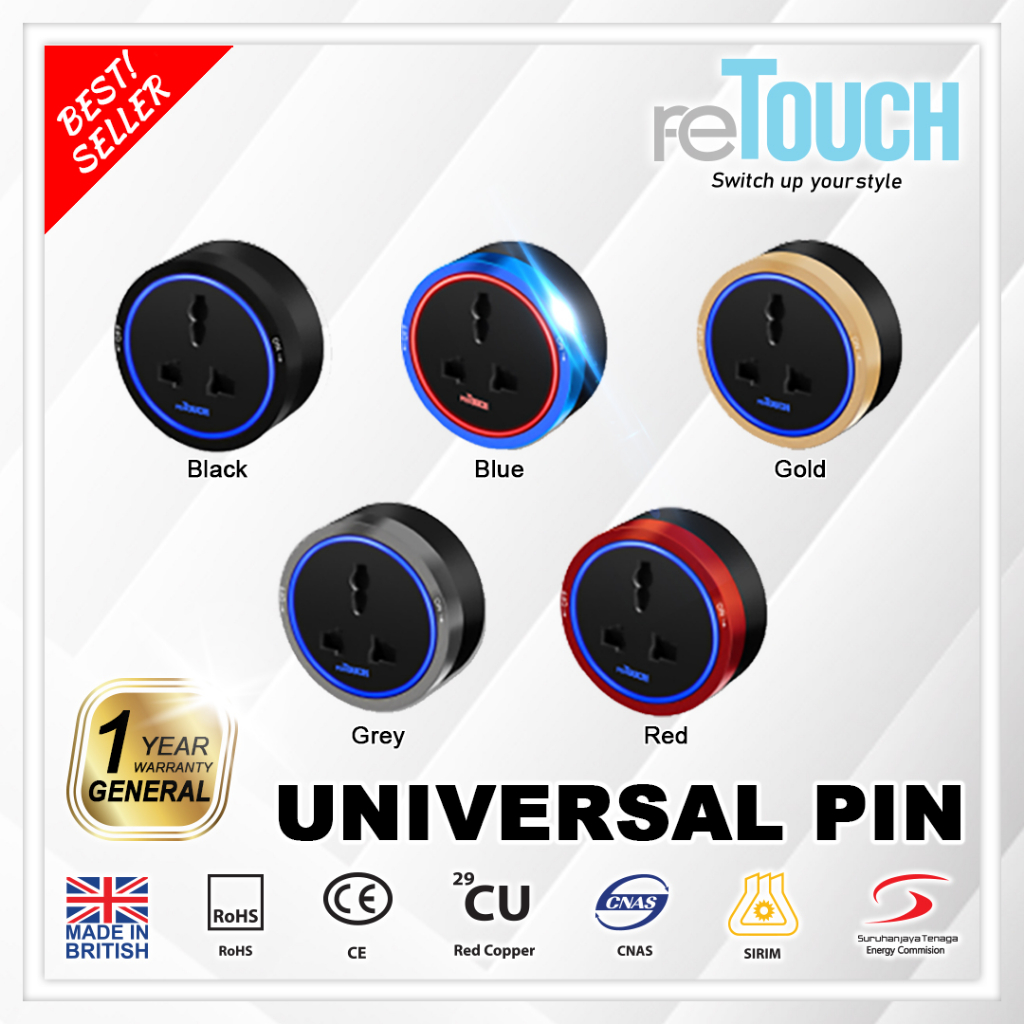 [SIRIM] Retouch Power Track Socket Switch 32A Power Line Flat Pin ...