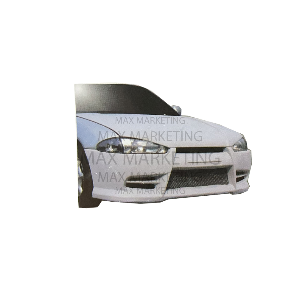 PROTON WIRA FRONT BUMPER V DESIGN（FIBER GETAH ) SKIRT LIP BODYKIT ...