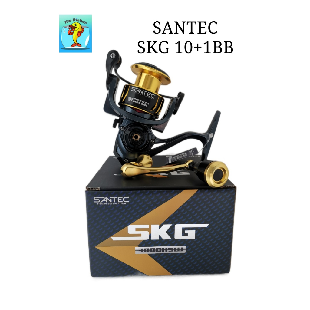 FISHER SANTEC SKG 10+1BB HIGHSPEED SPINNING REEL | Shopee Malaysia
