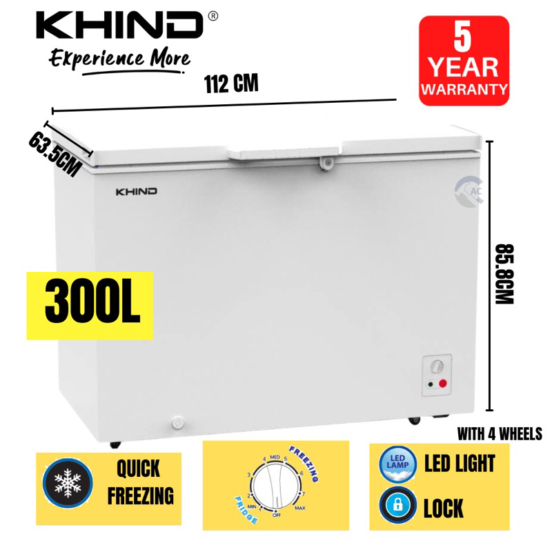 KHIND CHEST FREEZER 300L FZ295 | Shopee Malaysia