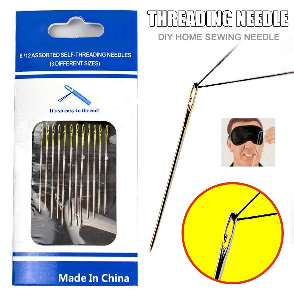 Self Threading Needle / Jarum Jahit Tangan Rabun Tua | Shopee Malaysia