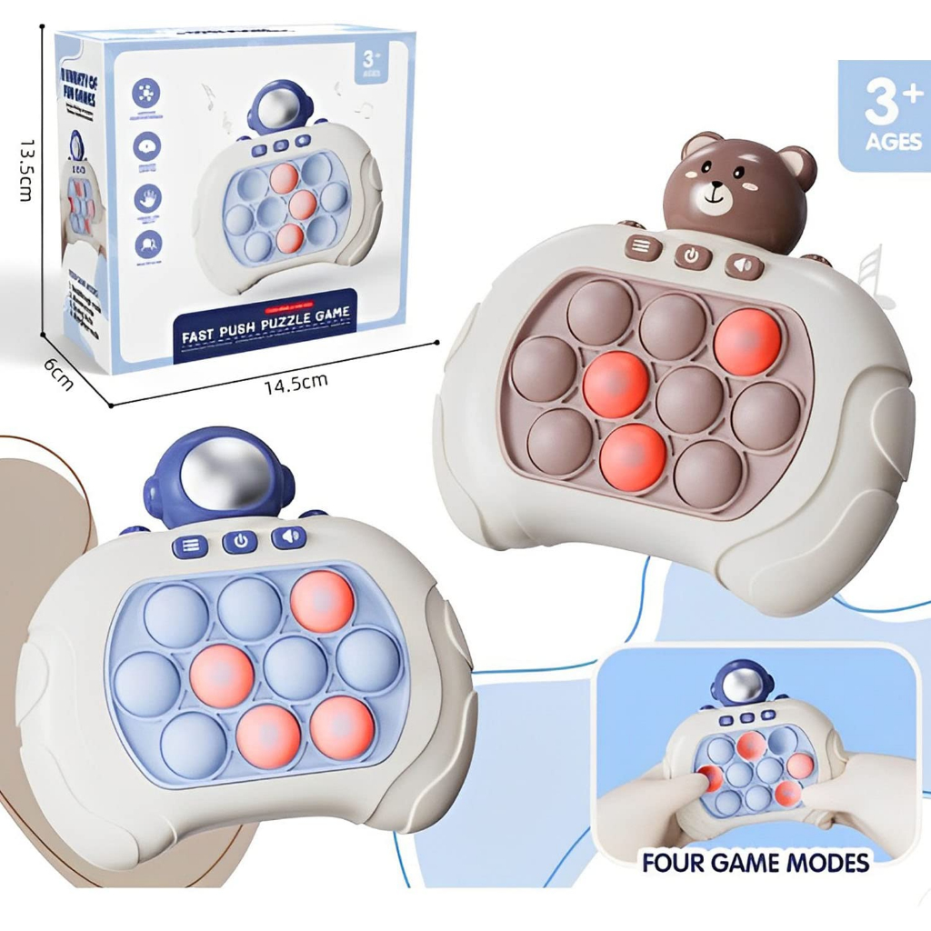[Ready Stock]Quick Push Game Console Pop it Education Toy Sensory Play ...