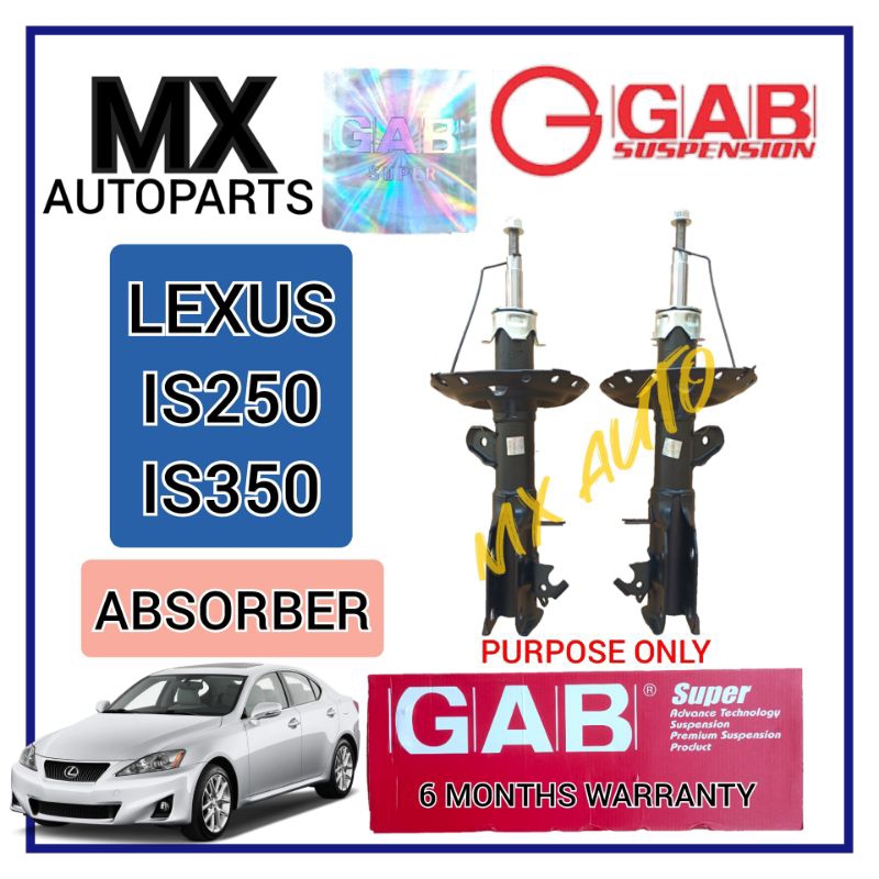 ORIGINAL GAB SUPER ABSORBER LEXUS IS250 / IS350 ( FRONT / REAR ...