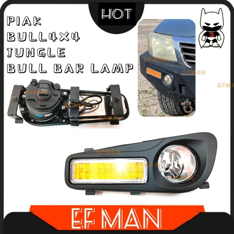 PIAK BULL4X4 FRONT BULL BAR LED SINGLE DAY LIGHT LAMP LAMPU BUMPER ...