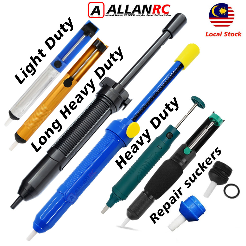 Ligth Heavy Long Duty Solder Cleaner Desoldering Desolder Welding Suction Pump Sucker Pen Vacuum ...