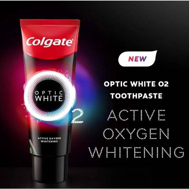 COLGATE OPTIC WHITE O2 ACTIVE OXYGEN WHITENING TOOTH PASTE 85G | Shopee ...