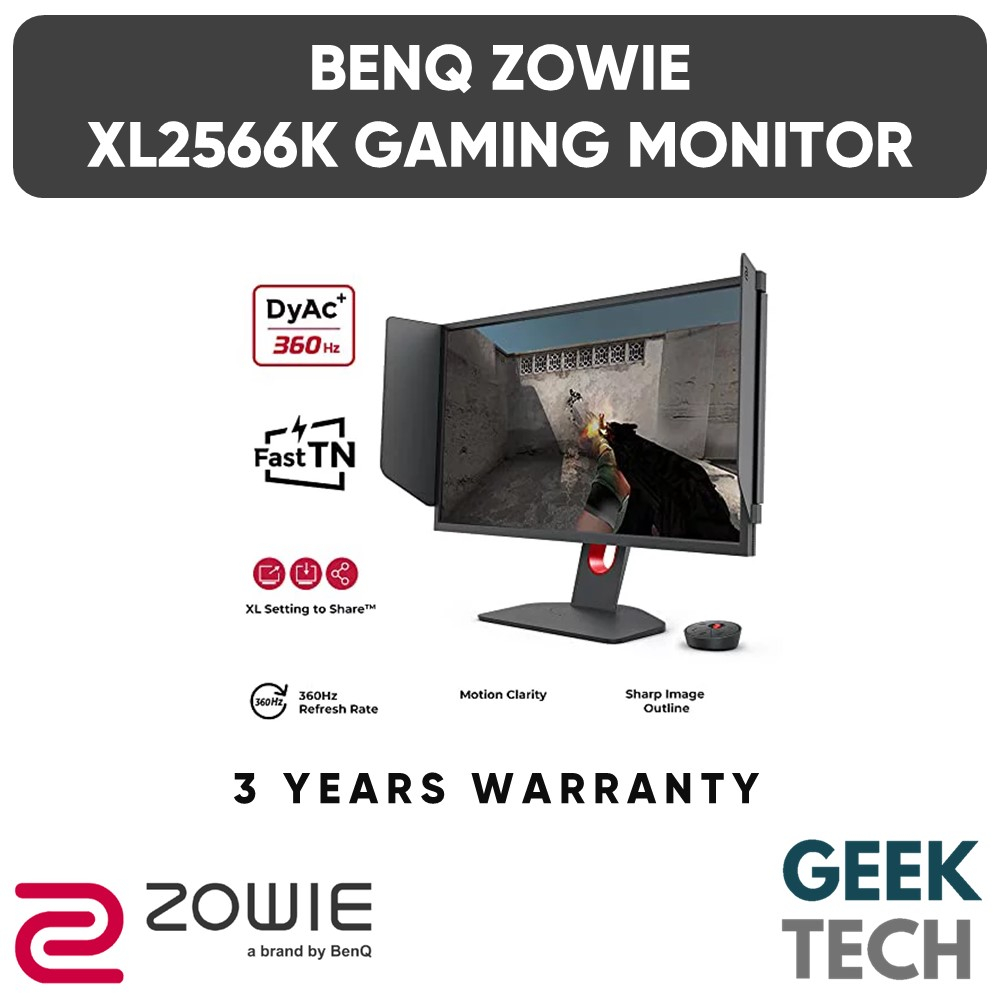 BenQ ZOWIE XL2566K 360Hz 1ms Full HD Fast TN DyAc+ 24.5" Gaming Monitor ...