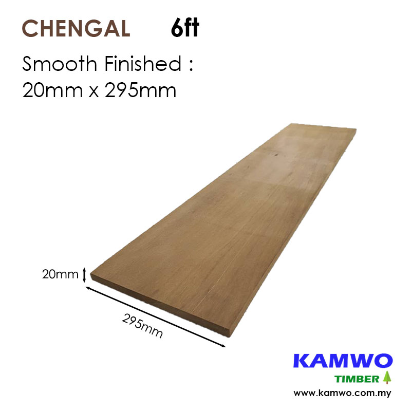 Chengal Timber (Rough, S4S, E4E, E2E) - 1" x 12" x 6ft - ( Kayu Cengal ) | Shopee Malaysia