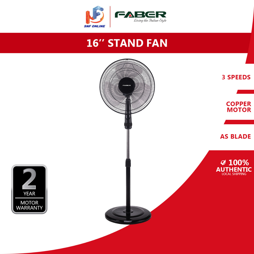 Faber Stand Fan (16") FSF-8416BK | Shopee Malaysia