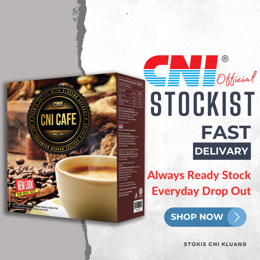 CNI Cafe, Kopi CNI, CNI Coffee, 15 sticks x 20g - Kopi Pra Campuran ...