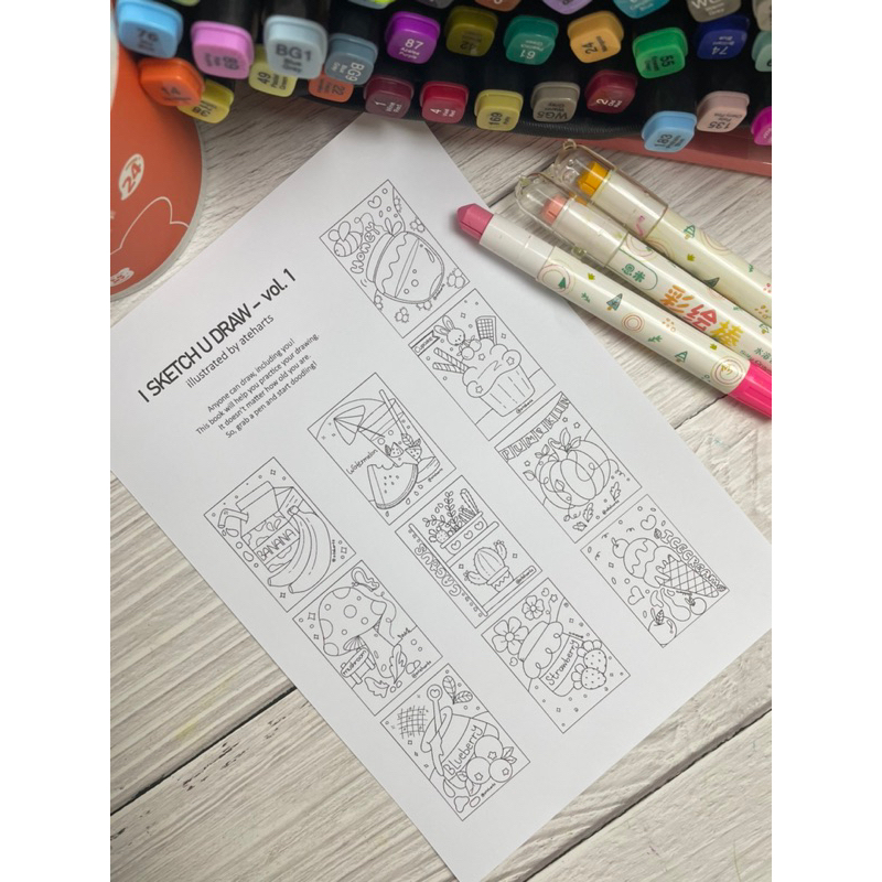 [PDF] Printable Colouring Sheets for kids | Kertas Mewarna | Cute Kawai ...