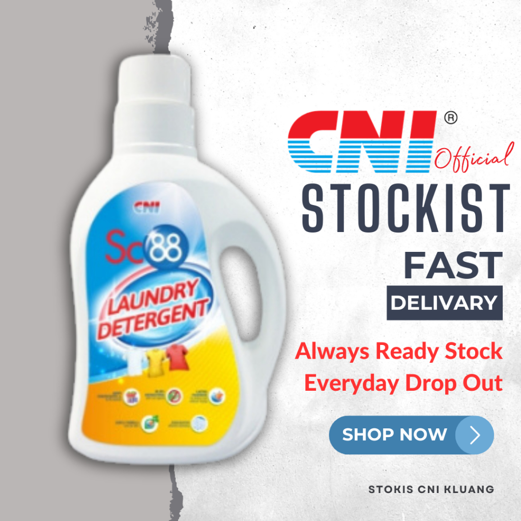 CNI SC88 Laundry Detergent, Detergen Pakaian, 1 Liter - Menyingkirkan Kesan Degil dengan Mudah ...