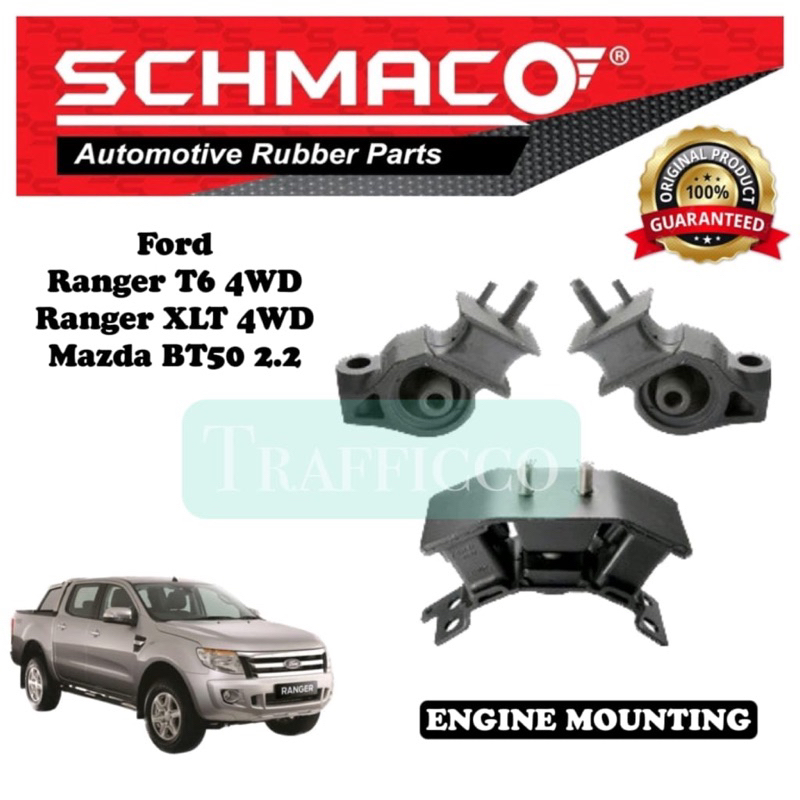 Ford Ranger T6 2.2 Xlt 4wd Engine Mounting Kit Set Schmaco | Shopee ...