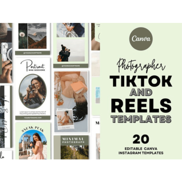 Canva Template | Photographer TikTok & Reel Templates | | Shopee Malaysia