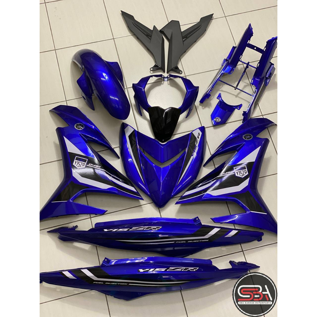 COVERSET BODYSET ORIGINAL VELOZI TANAM SET Y15 Y15ZR YSUKU V1 V2 BIRU BLUE DPBMC 2023 DESIGN ...