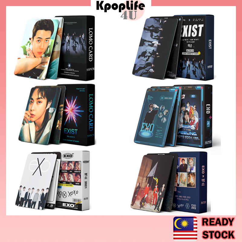 EX0 Lomo Card Set ( 54pcs ) Album Collective HD Photocards Exist Dont Fight The Feelings SG 2021 ...