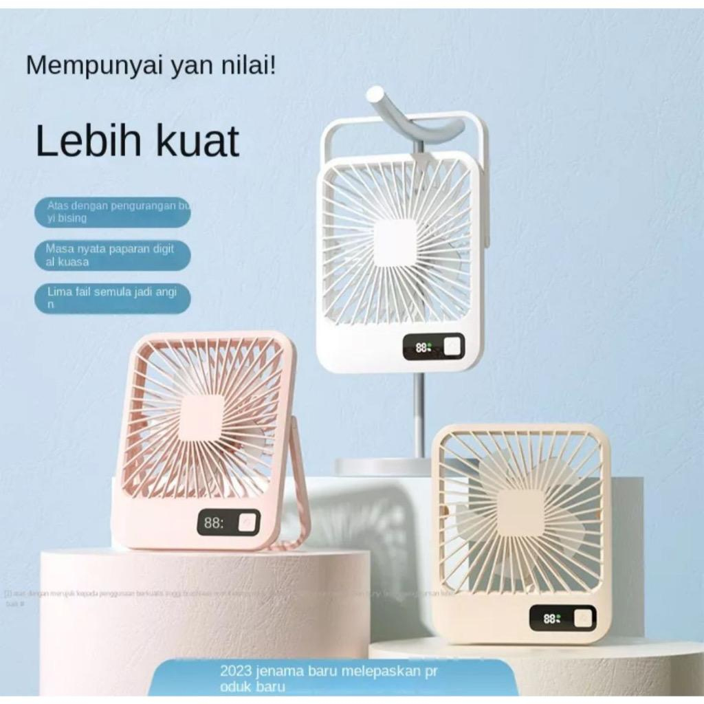 Q3 Portable Rechargeable Mini Desk Fan / 5 Speed variable / Large Wind ...
