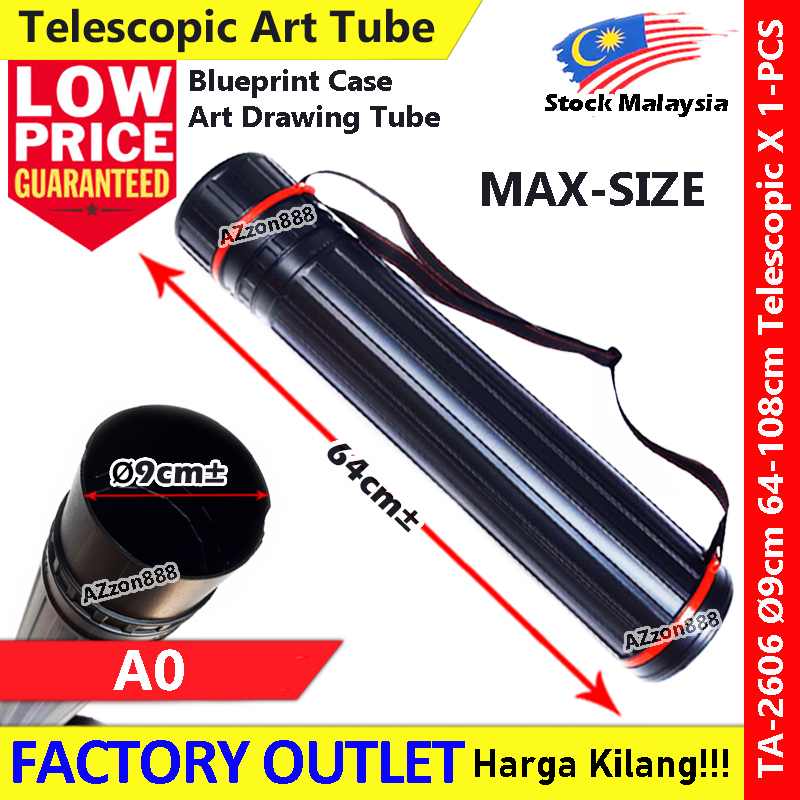 【A0】Expandable Telescopic Drawing Tube Blueprint Case Art Drawing ...