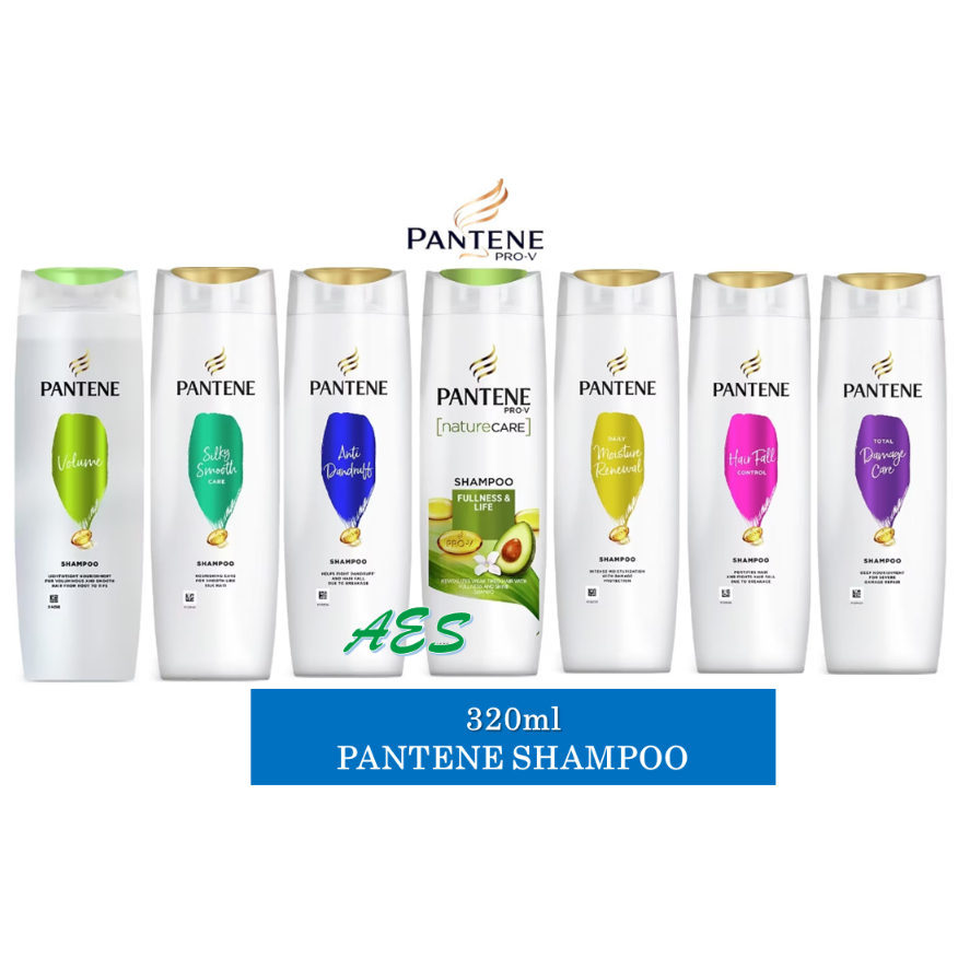 Pantene Pro-V Shampoo 300ml Volume/Silky Smooth /Total Damage /Hair ...
