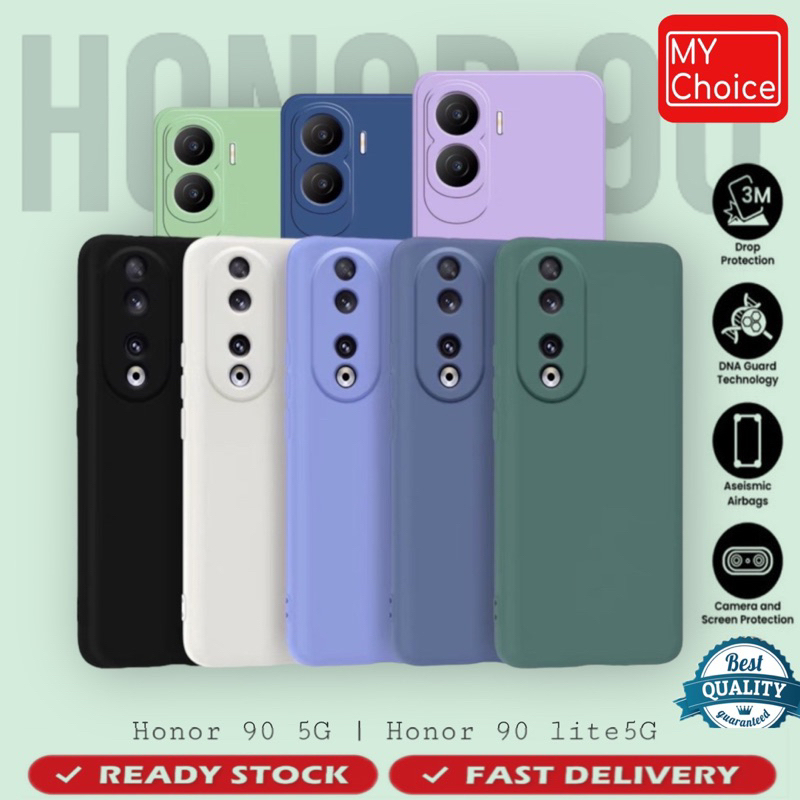 Color Case Honor 90 5G Honor 90 Lite Honor 70 Case Liquid Silicone Soft ...