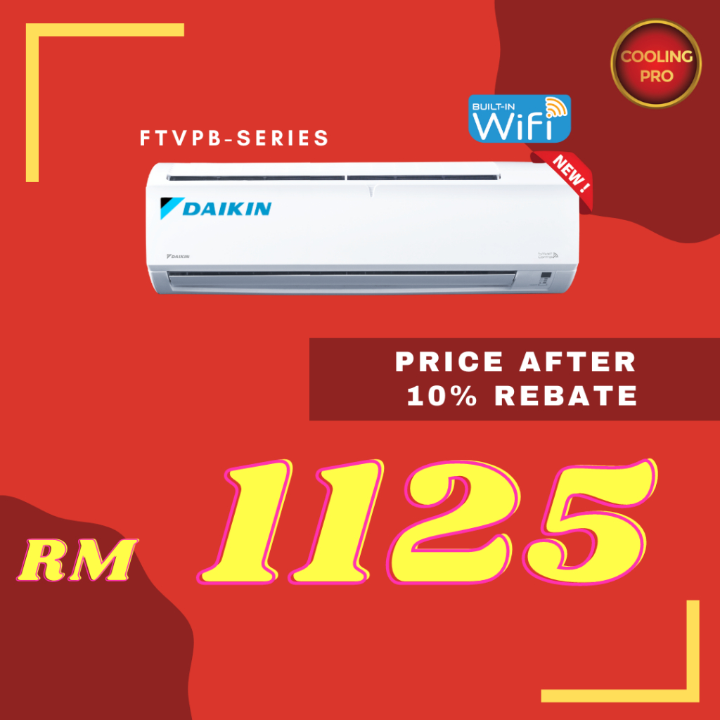 Daikin 1 0 3 0hp Standard Non Inverter Air Conditioner Ftv Pb Series