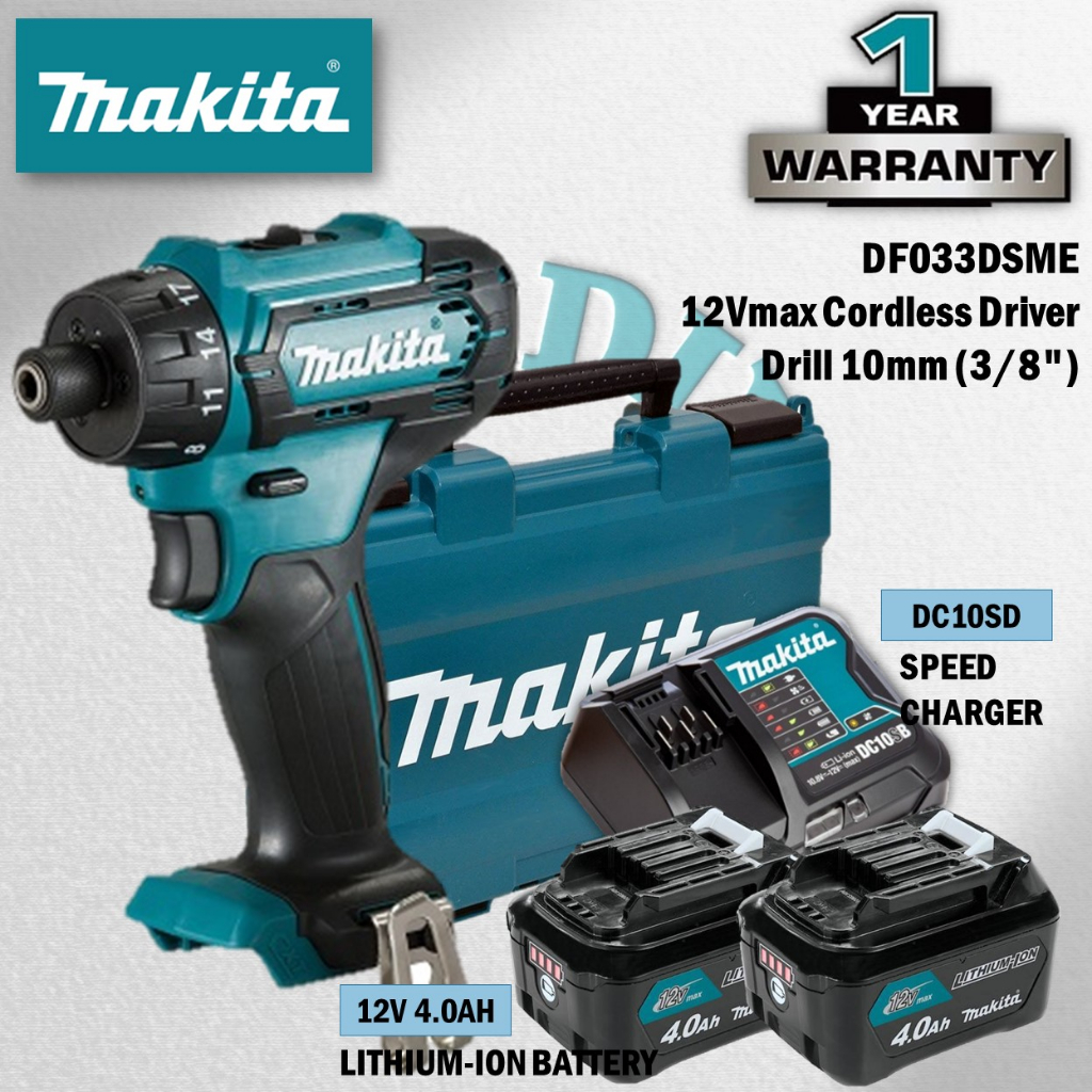 MAKITA DF033DZ / DF033DWAE / DF033DSME 12Vmax Cordless Driver Drill ...
