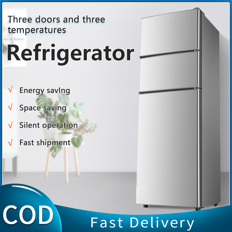 3 Open Door Refrigerator 125LCapacity Energy Saving Home Refrigerator ...