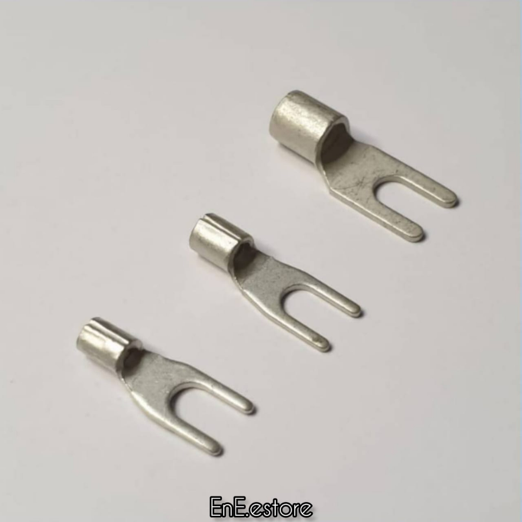 [100PCS/PACK] NON INSULATED SPADE [FORK] LUG TERMINAL 1.5MM / 2.5MM / 5.5MM | Shopee Malaysia