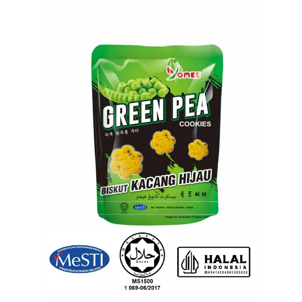 Yomee Green Pea Cookies (Biskuit Kacang Hijau) - 150g | Shopee Malaysia