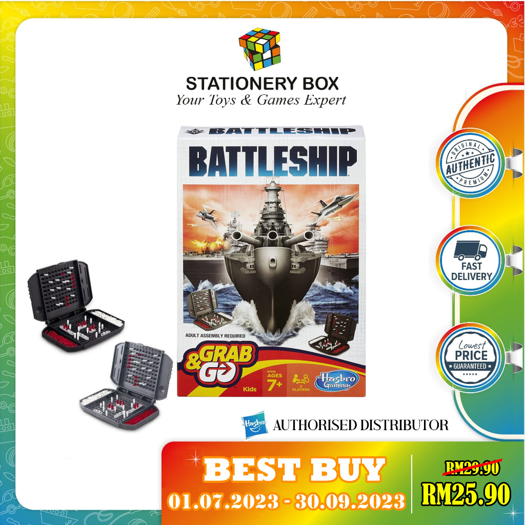 ORIGINAL - Hasbro Monopoly Battleship Grab And Go, 2 or more Players ...