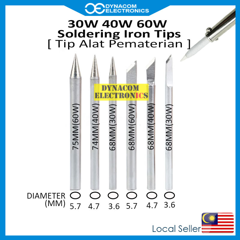 30W / 40W / 60W Soldering Iron Bit Soldering Pen Bit Soldering Tip ...