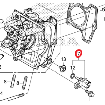 SENSOR HEAD MOTOR SENSOR TEMPERATURE HEAD ORIGINAL ORI HONDA BEAT 110 ...