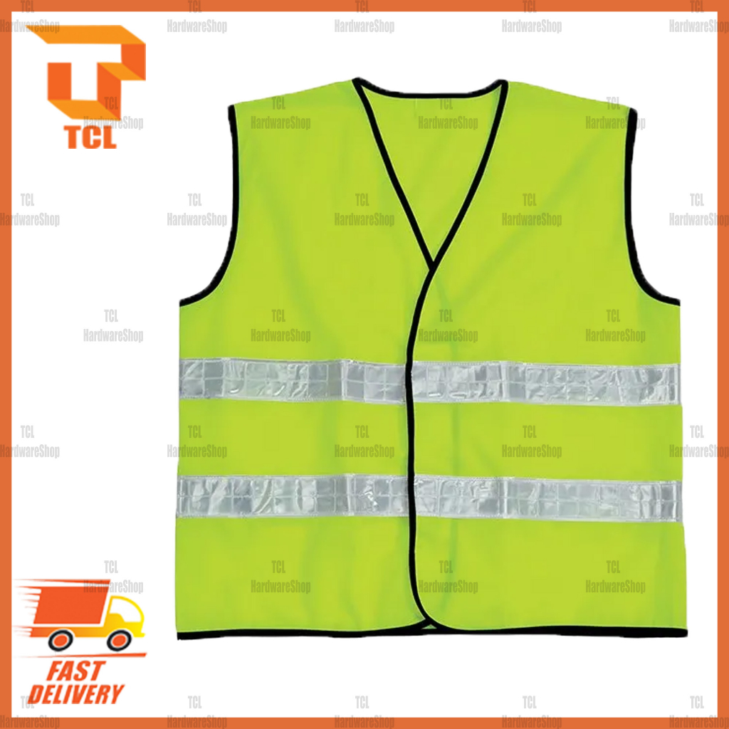 Safety Reflective Vest Yellow/OrangeNo Zip Baju Keselamatan | Shopee ...
