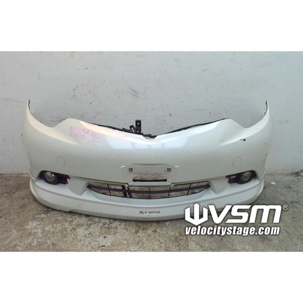 Toyota Estima ACR50 GSR50 ACR55 Front Bumper Depan With Fog Lamp & Lip ...