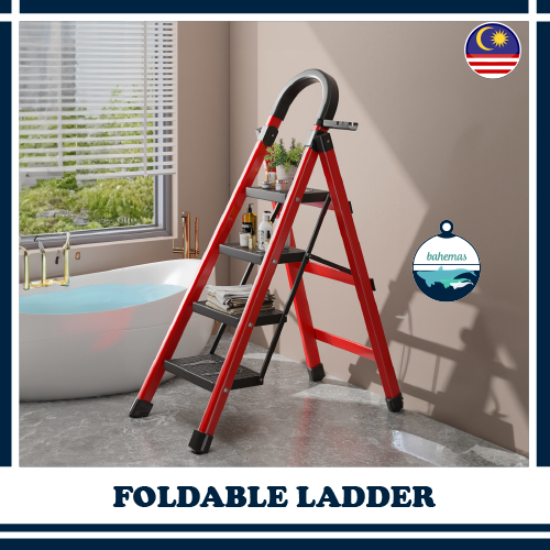 Tangga Lipat Foldable Ladder Folding Ladder Heavy Duty Ladder ...