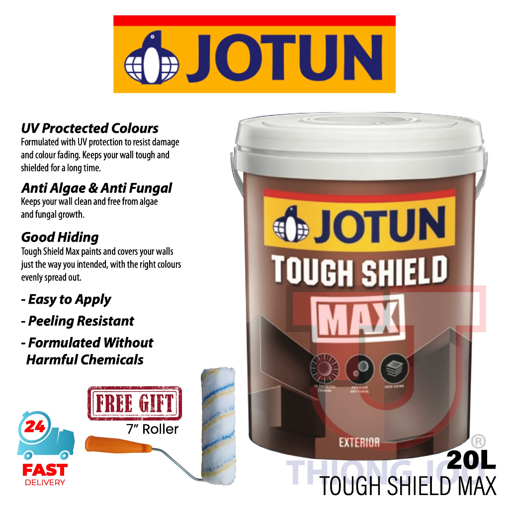 JOTUN (0001~2999) TOUGH SHIELD MAX EXTERIOR WALL PAINT 5L | Shopee Malaysia