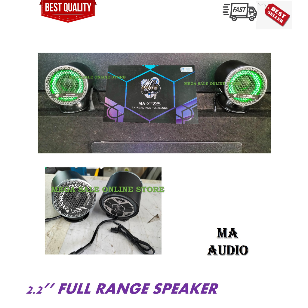 MA AUDIO MA-XT225 EXTREME RGB 2.2" FULLRANGE / MA-FR220 EXTREME 2.2 ...