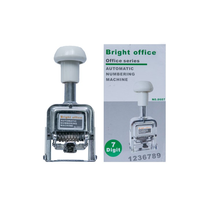 BRIGHT OFFICE NUMBERING MACHINE 8607 NUMBERING STAMP | Shopee Malaysia
