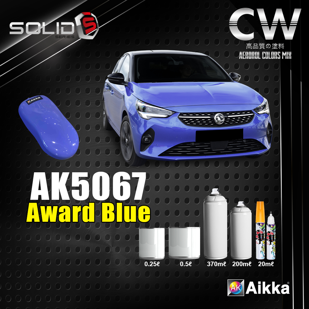 2K Paint 【 AIKKA AK5067 Award Blue 】 SOLID SERIES Candy Color Car Motor ...