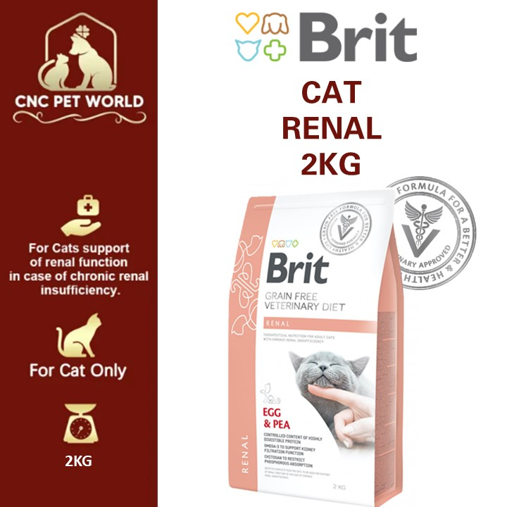 【BRIT】CAT RENAL 2KG | SUPPORT RENAL FUNCTION | RENAL CARE | EGG & PEAS ...