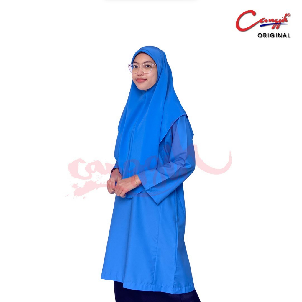 Canggih Baju Kurung Pengawas Sekolah - Blue - CG-CP 009 B | Shopee Malaysia