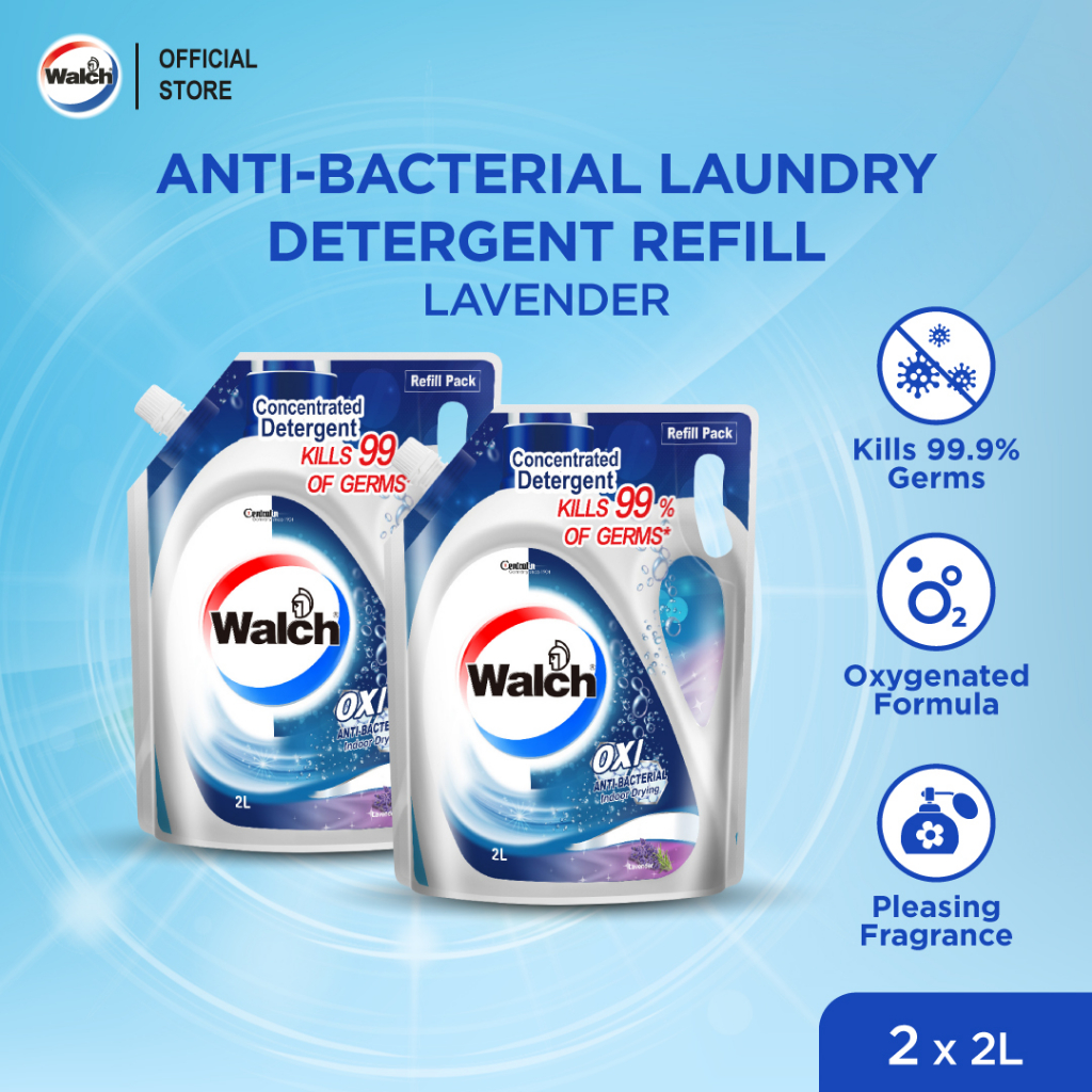 [TWIN PACK] Walch Antibacterial Laundry Detergent Refill (2000ml ...