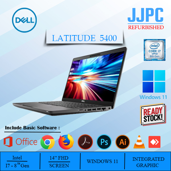 Dell Latitude 5400 i7 8th Gen Laptop 14 Inch Full HD Display Screen ...