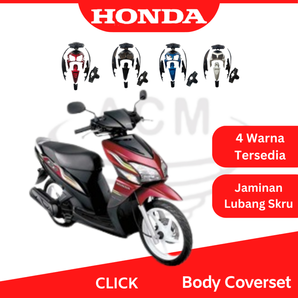 HONDA Click Body Cover Set Color Parts Kit Bodyset Coverset - Blue ...